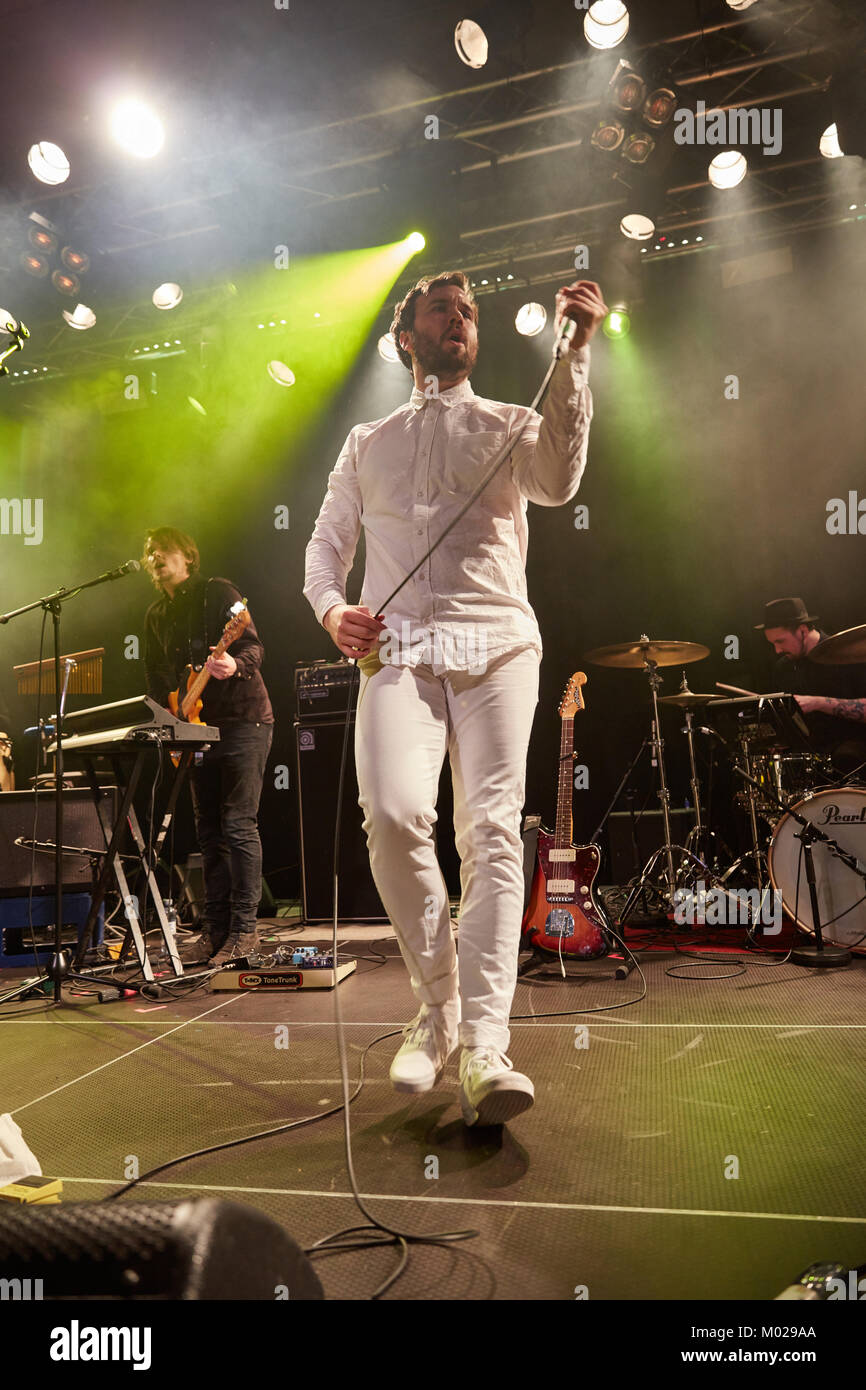 The Norwegian pop band Lovespeak performs a live concert at the ...