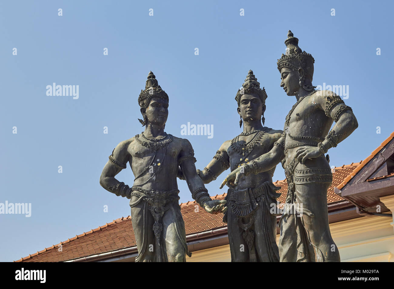 Three Kings Monument, Chiang Mai, Thailand Stock Photo - Alamy