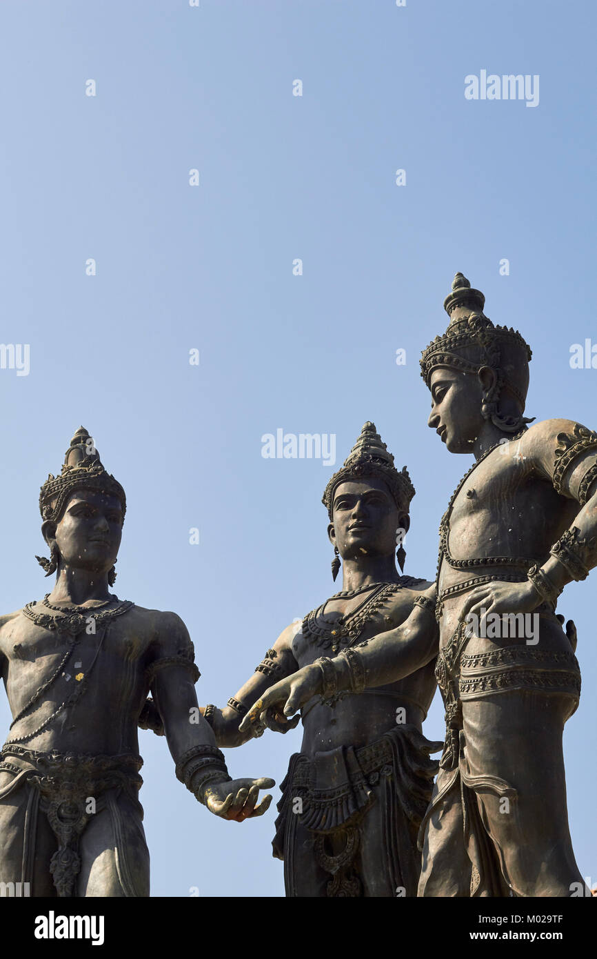 Three Kings Monument, Chiang Mai, Thailand Stock Photo - Alamy