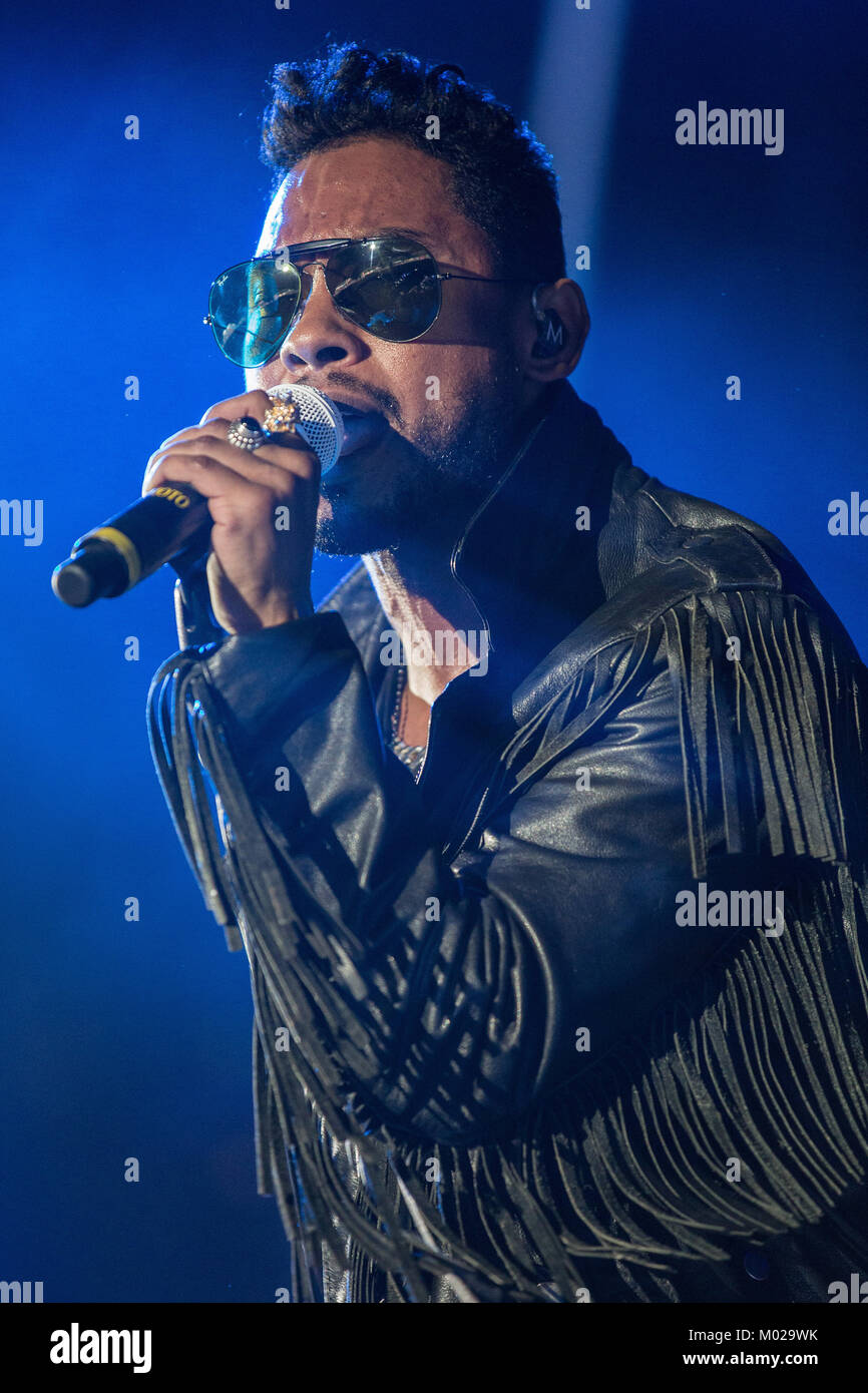 The American soul and R&B-singer, songwriter and musician Miguel Jontel ...