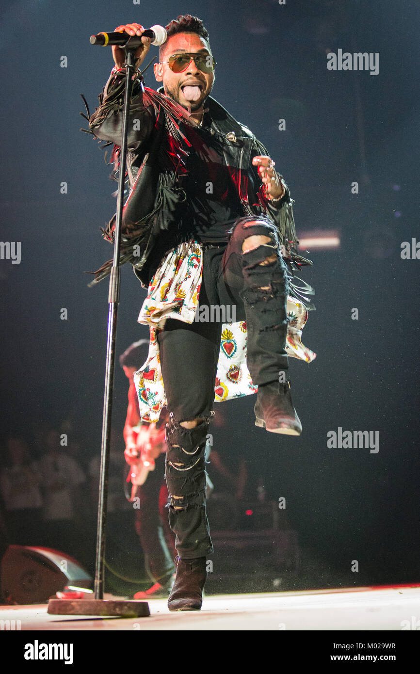 The American soul and R&B-singer, songwriter and musician Miguel Jontel ...