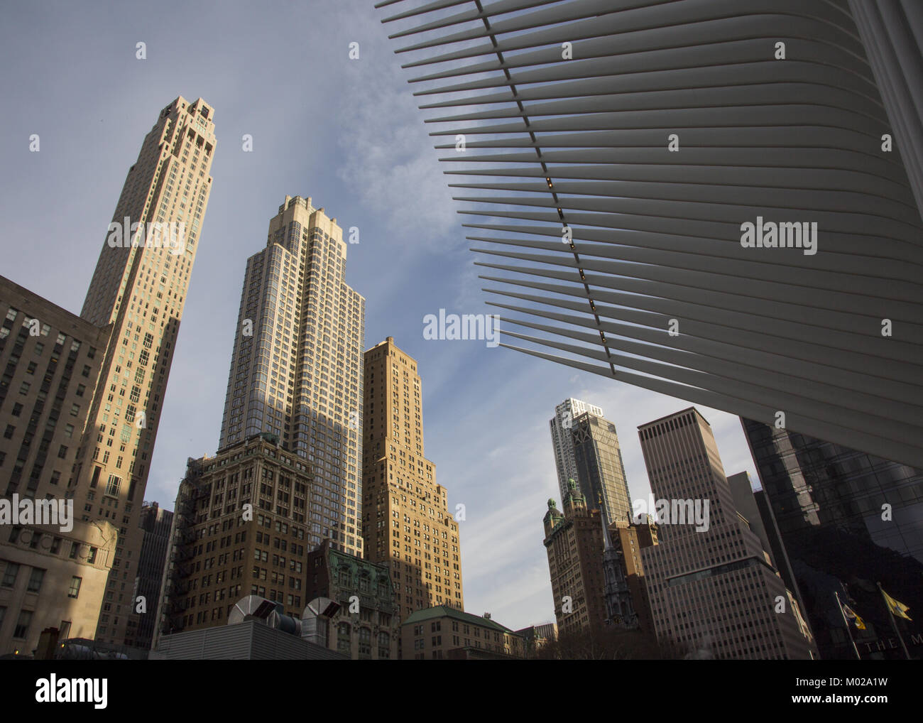 Wing like structure of the Oculus Mall at the World Trade Center shoots ...