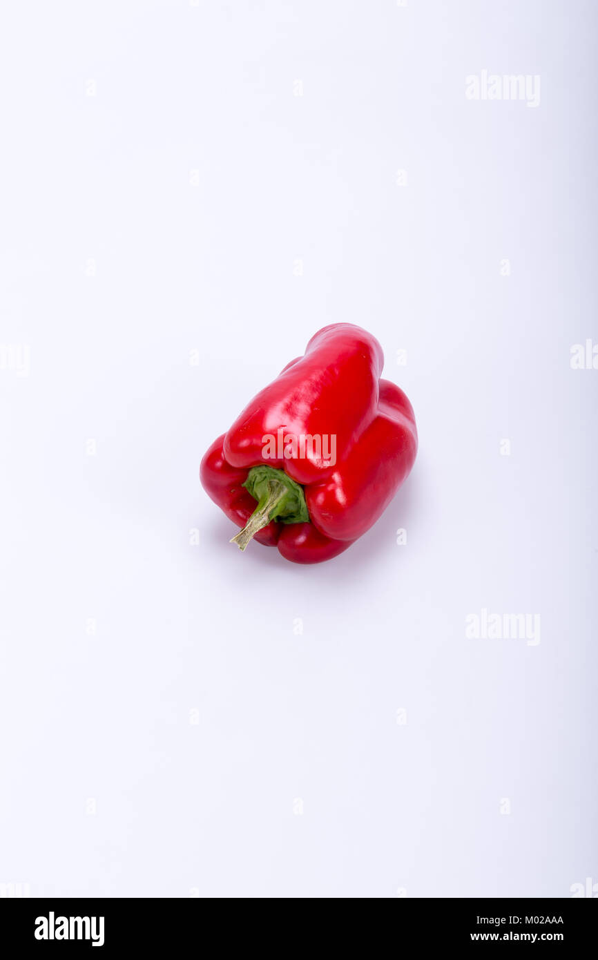red pepper isolated on white background Stock Photo - Alamy