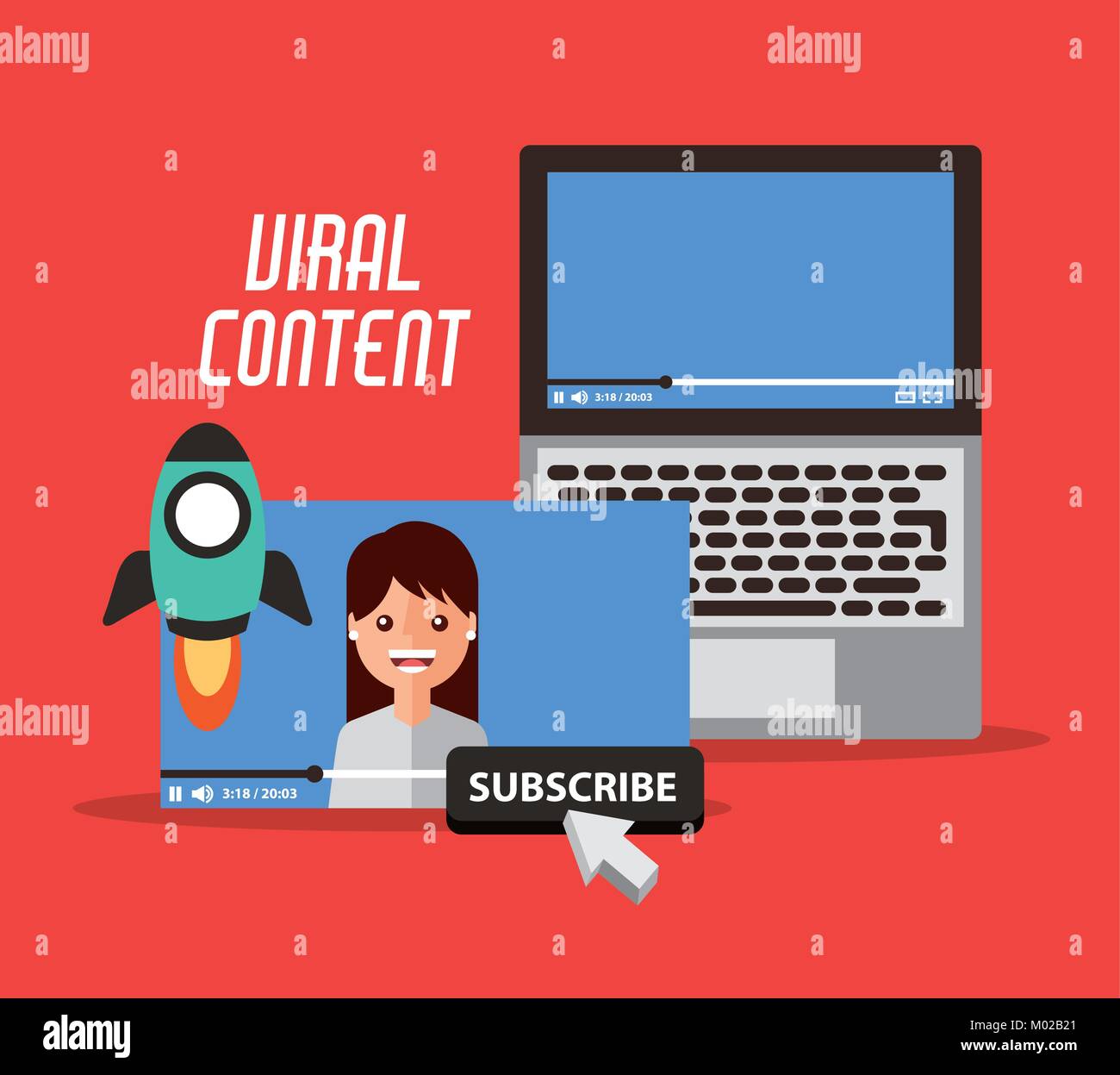 Viral video background Stock Vector Images - Alamy