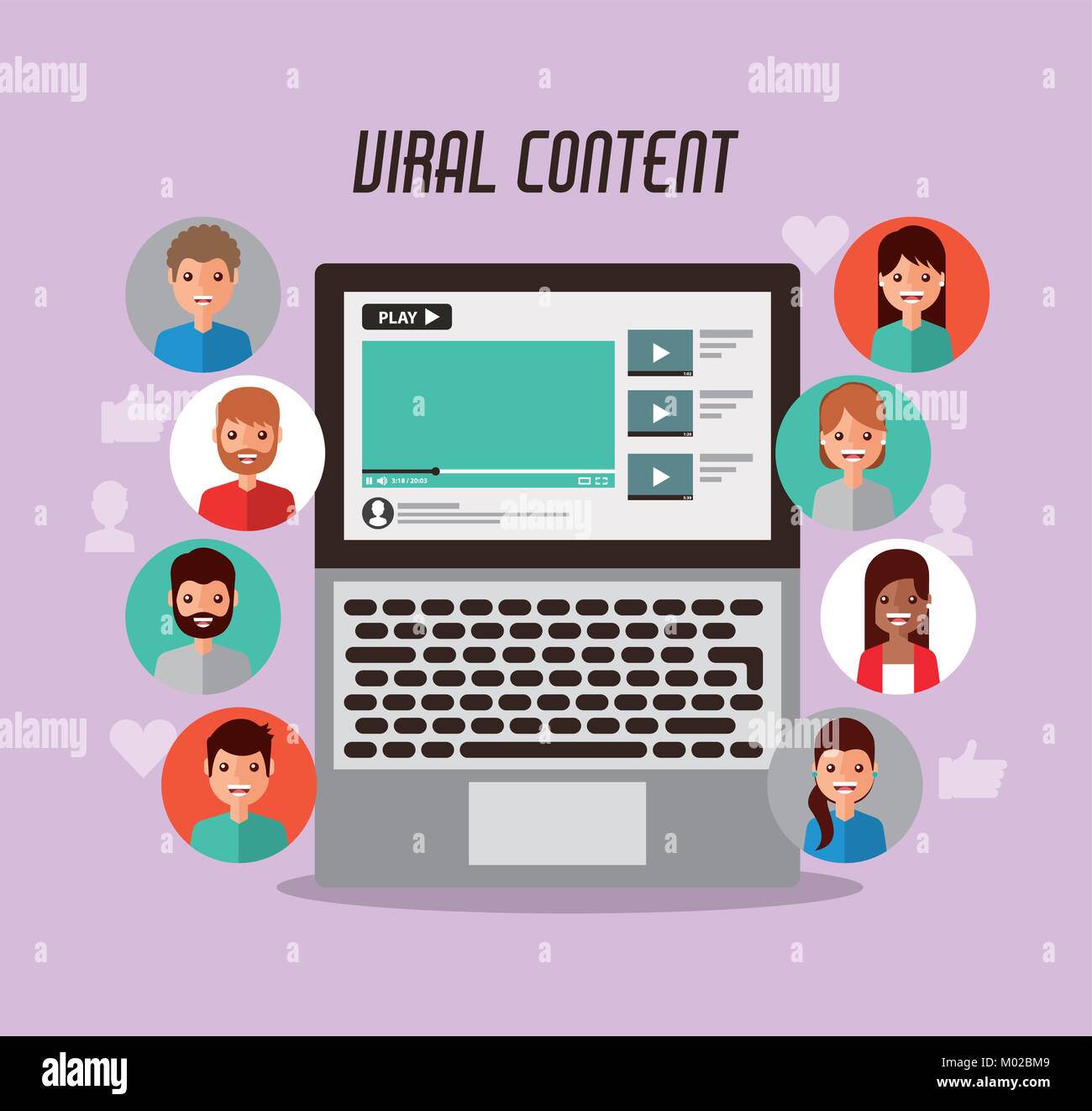 Viral video background Stock Vector Images - Alamy