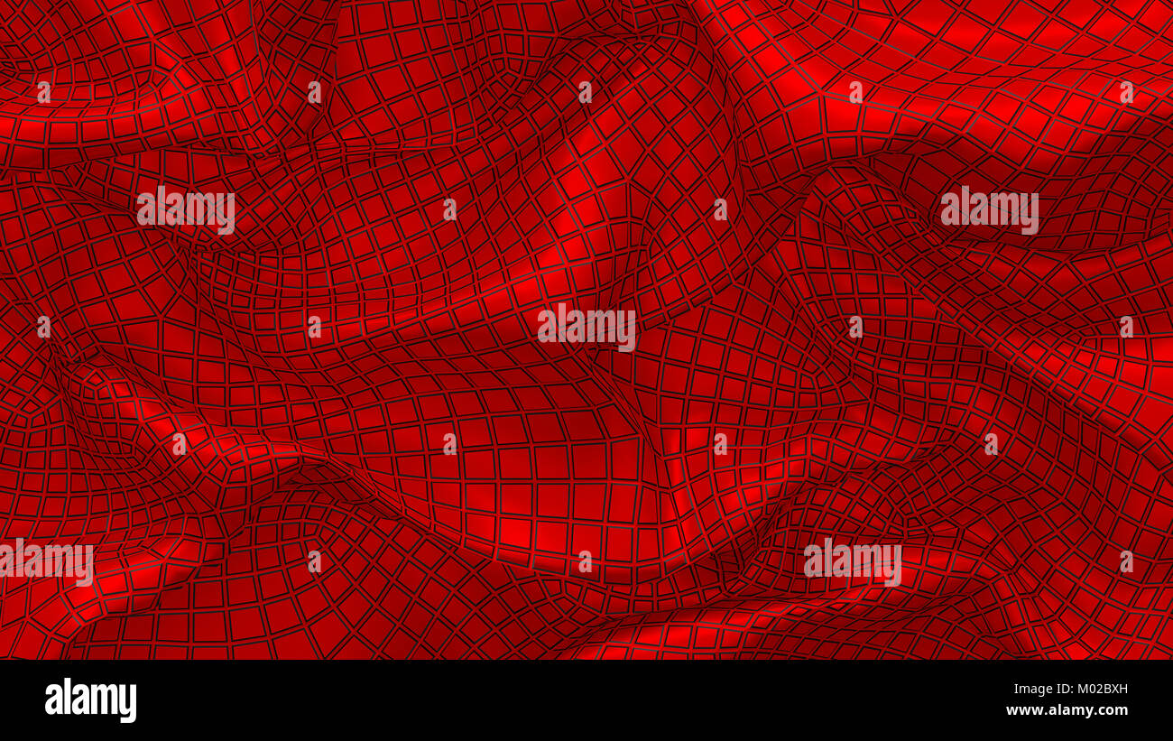 3D Illustration Abstract Background with Glare and with the Red Stock ...