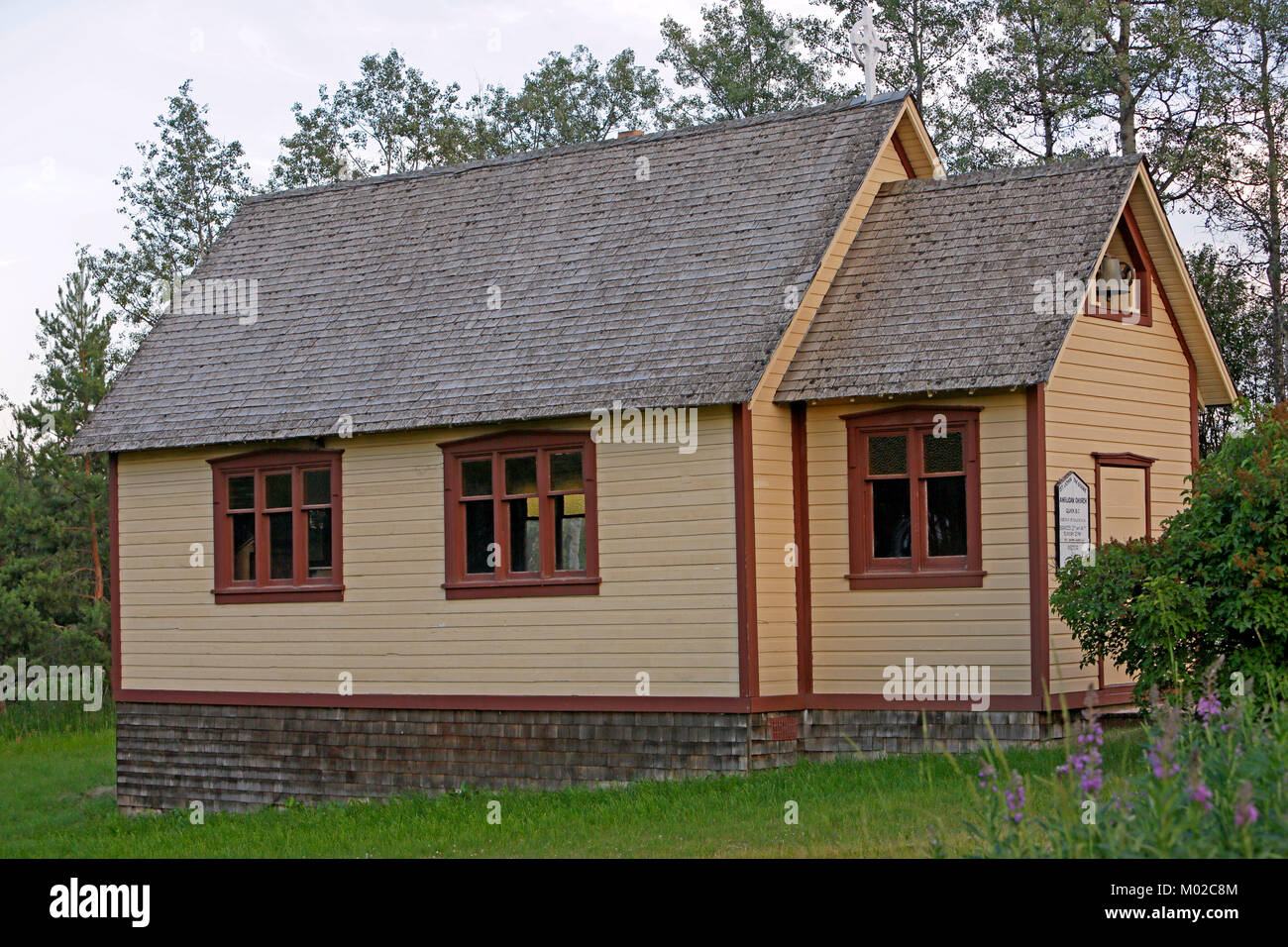 The picturesque little Anglican Church St. John the Devine in Quick,a ...
