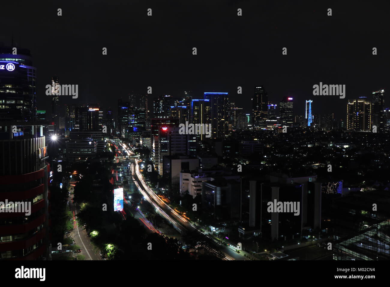 Jakarta, The Big City in The Night Stock Photo - Alamy