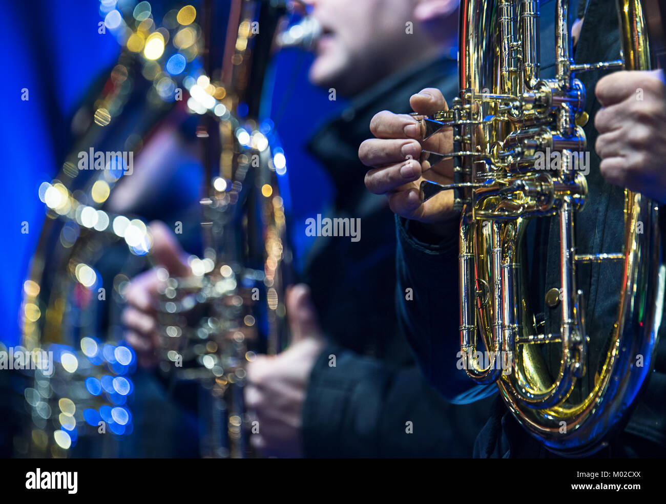 Music instruments tube wind instrument hi-res stock photography and ...