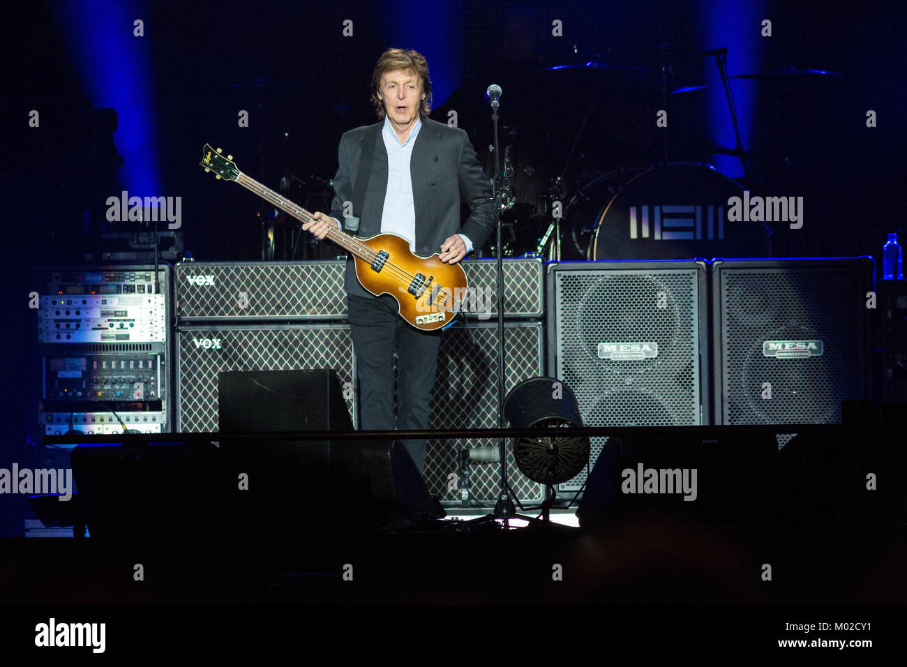 Paul McCartney, the English singer, songwriter, musician and composer ...