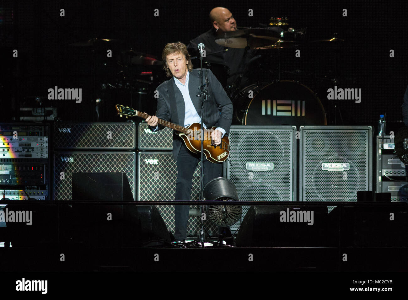 Paul McCartney, the English singer, songwriter, musician and composer ...