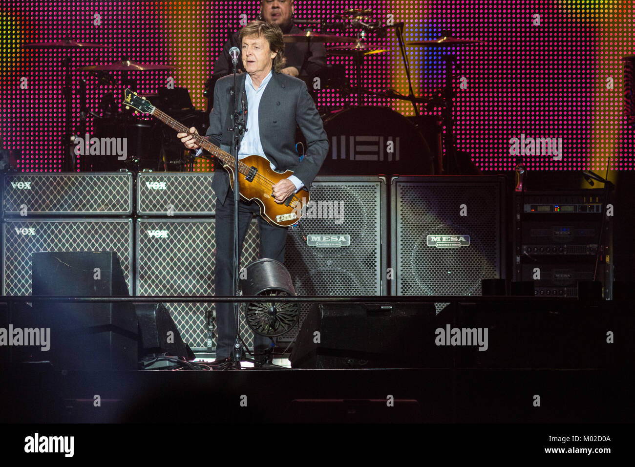 Paul McCartney, the English singer, songwriter, musician and composer ...