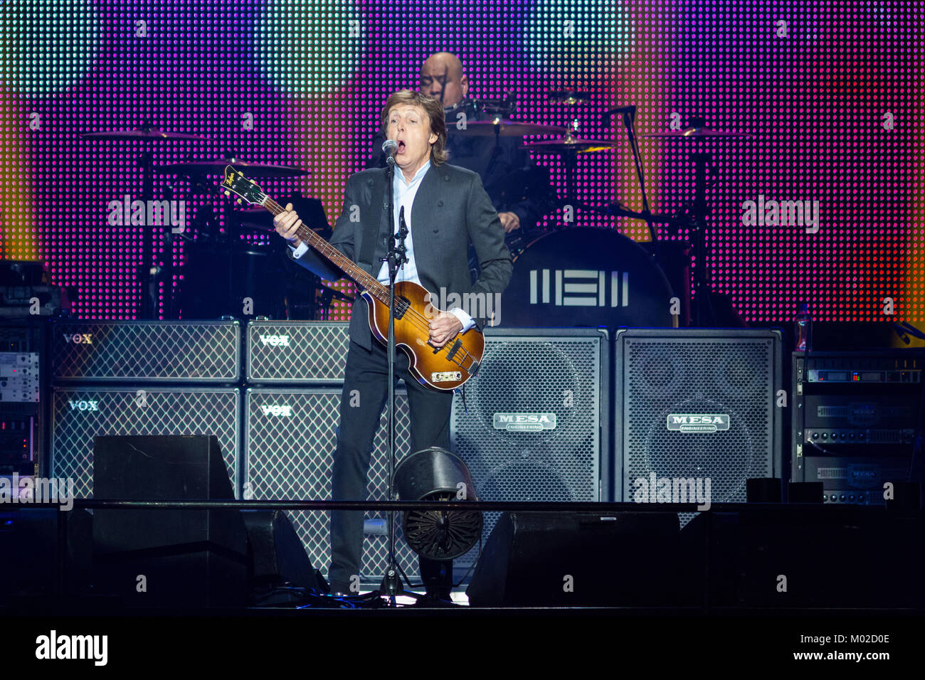 Paul McCartney, the English singer, songwriter, musician and composer ...