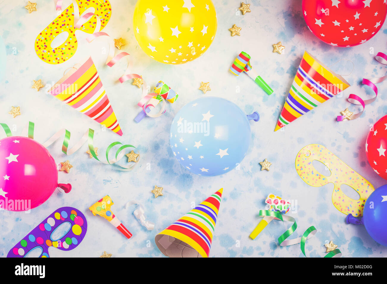 Bright colorful carnival or party scene Stock Photo - Alamy