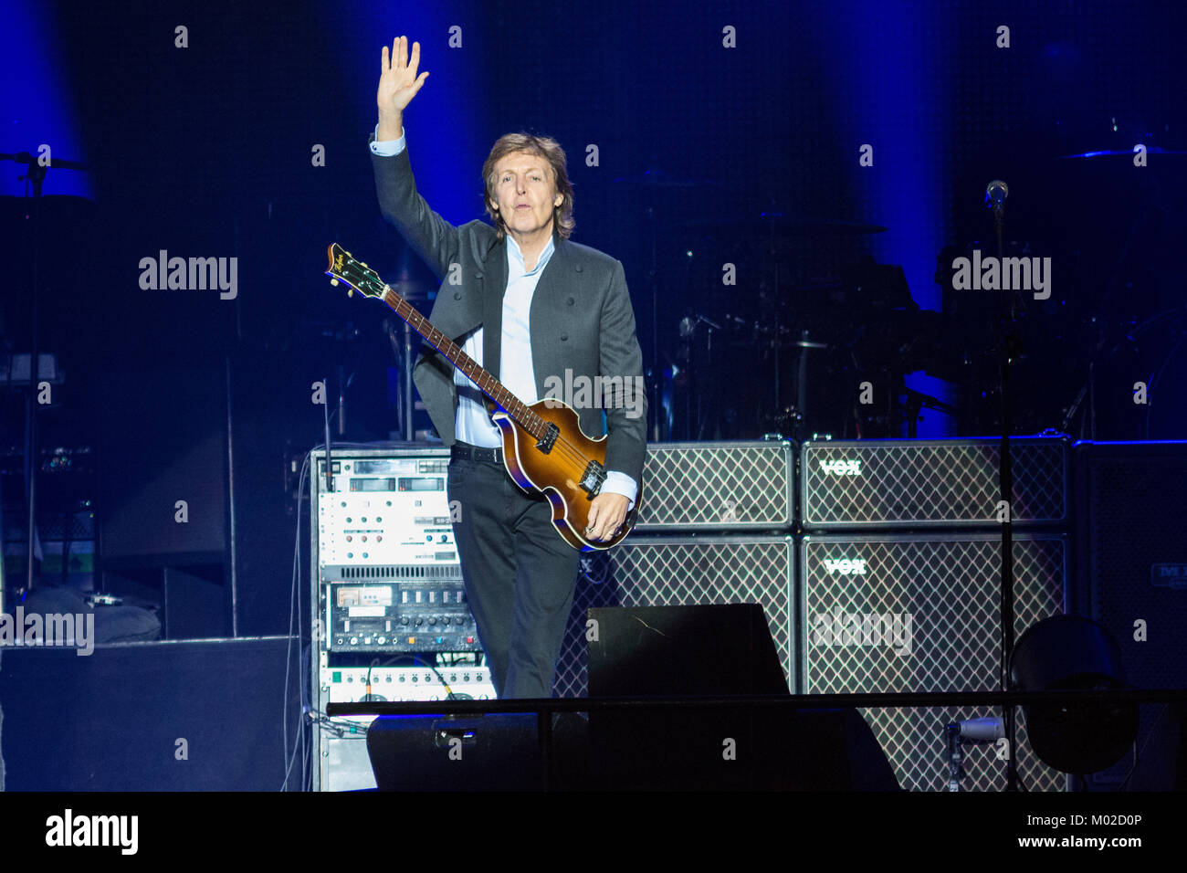 Paul McCartney, the English singer, songwriter, musician and composer ...