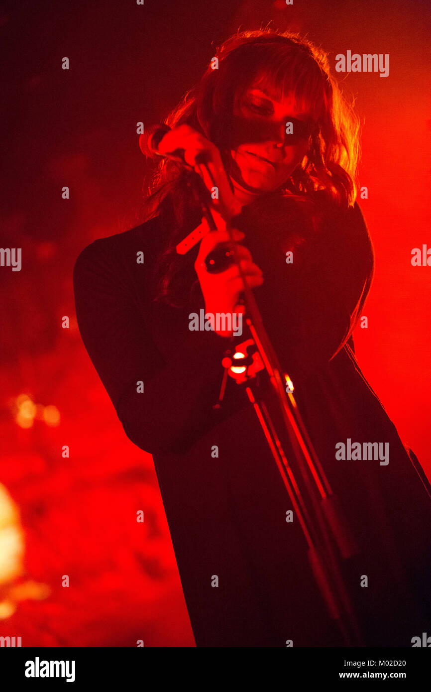 The Finnish electronic music duo Phantom performs a live concert at the ...