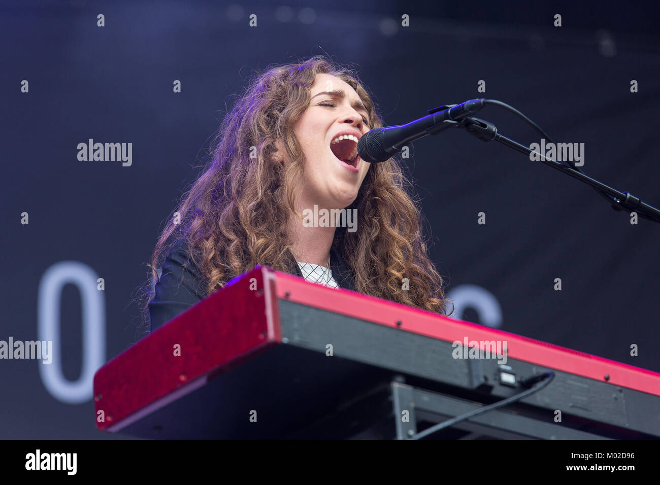 The English singer and songwriter Rae Morris performs a live concert at ...