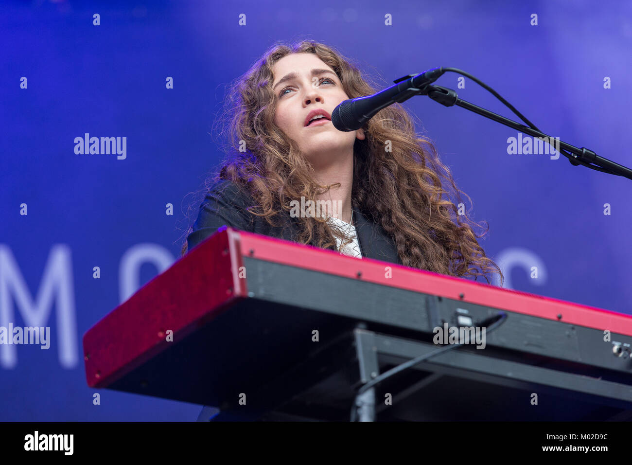 The English singer and songwriter Rae Morris performs a live concert at ...