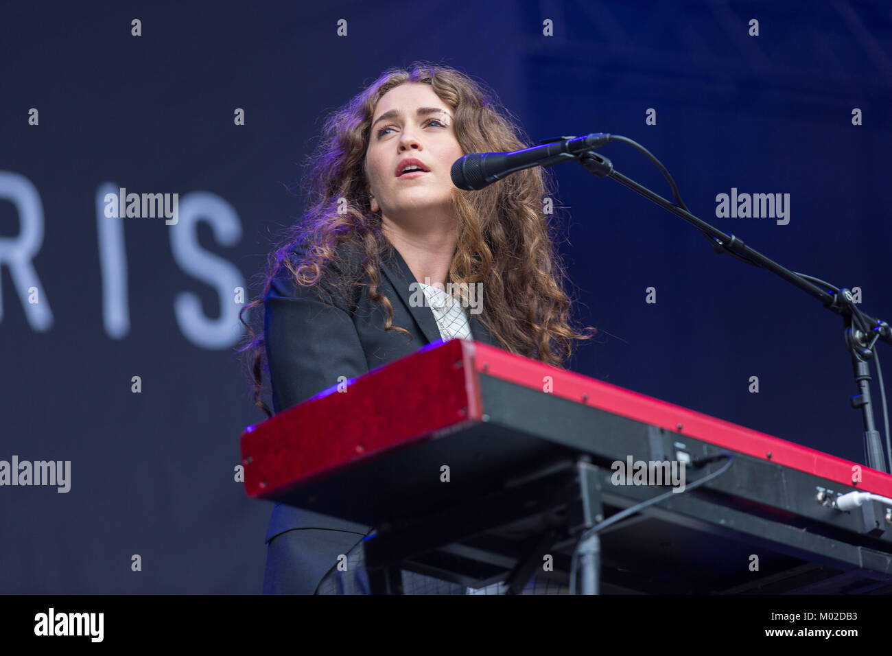 The English singer and songwriter Rae Morris performs a live concert at ...