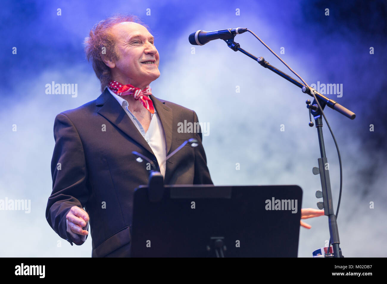 The English singer, songwriter and musician Ray Davies performs a live ...