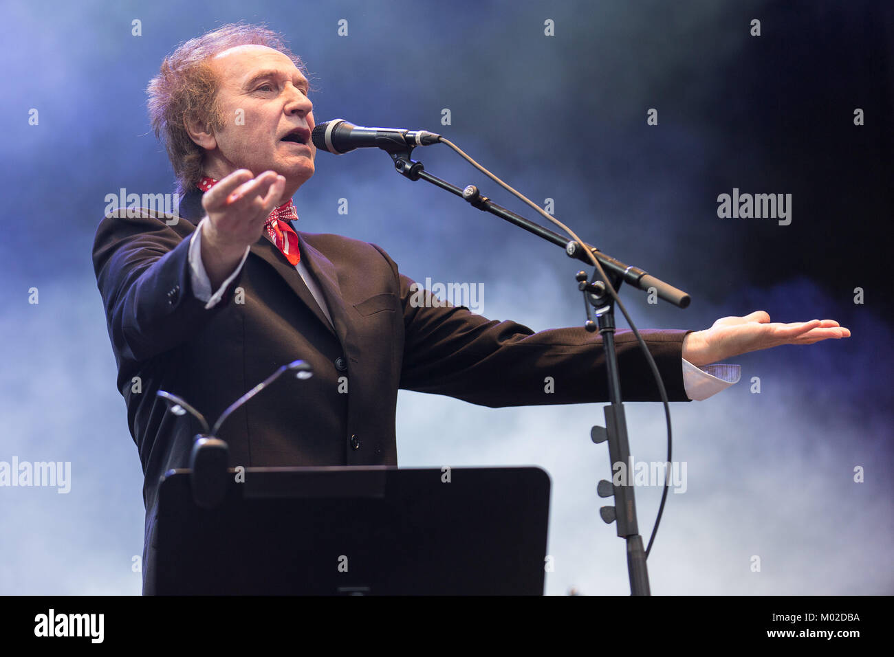 The English singer, songwriter and musician Ray Davies performs a live ...
