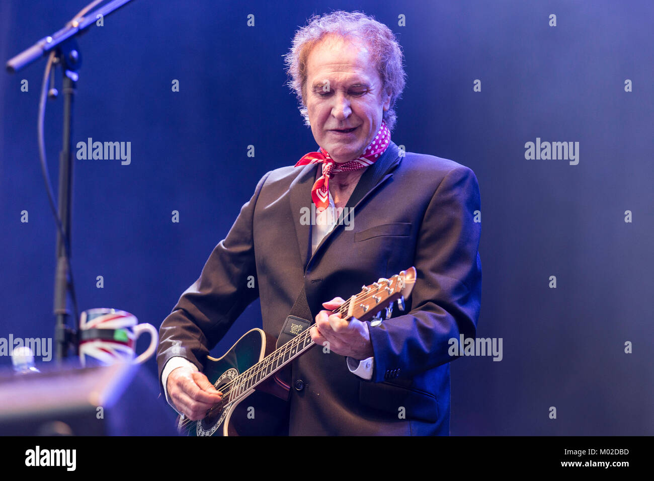 The English singer, songwriter and musician Ray Davies performs a live ...