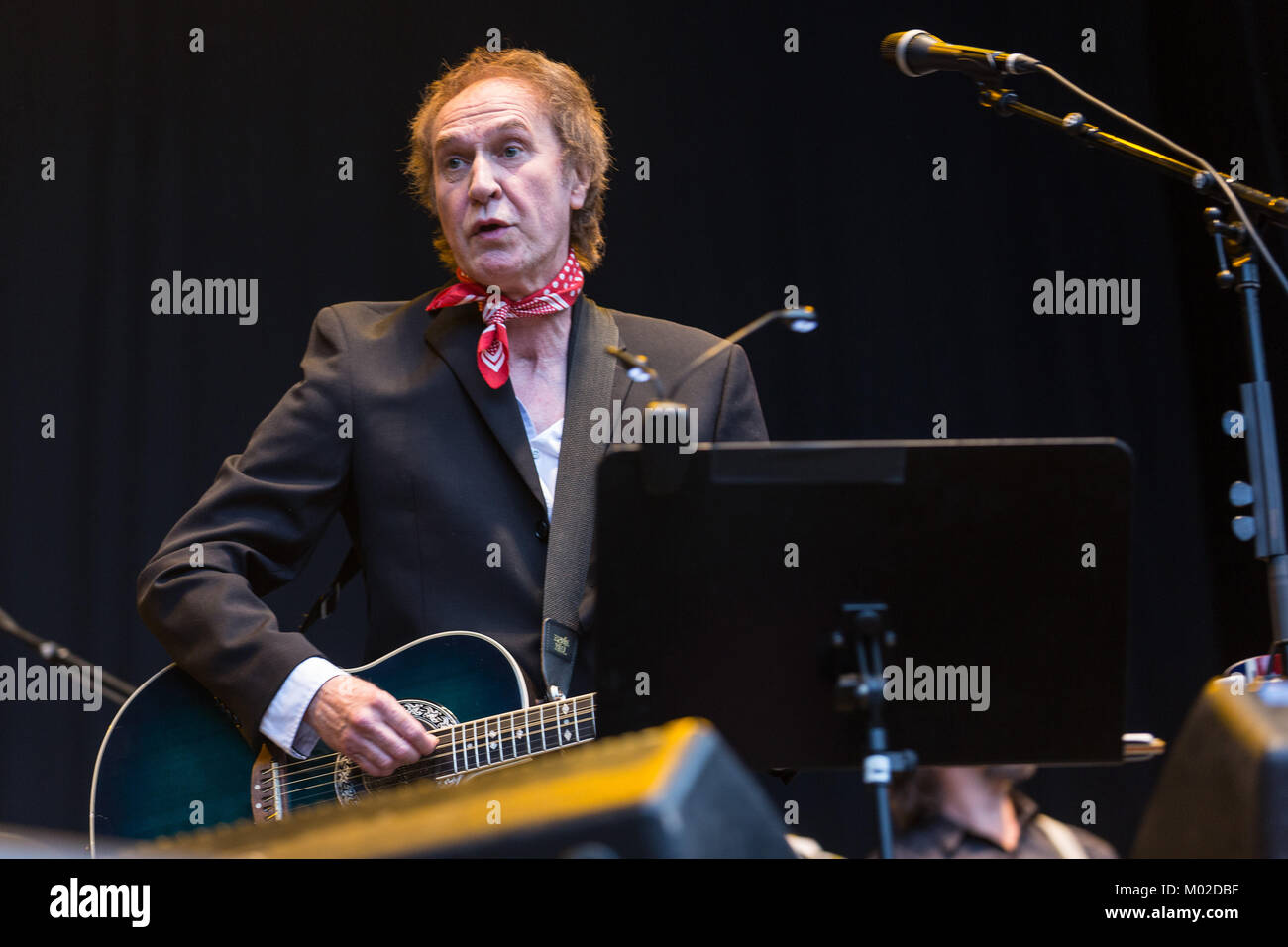 The English singer, songwriter and musician Ray Davies performs a live ...