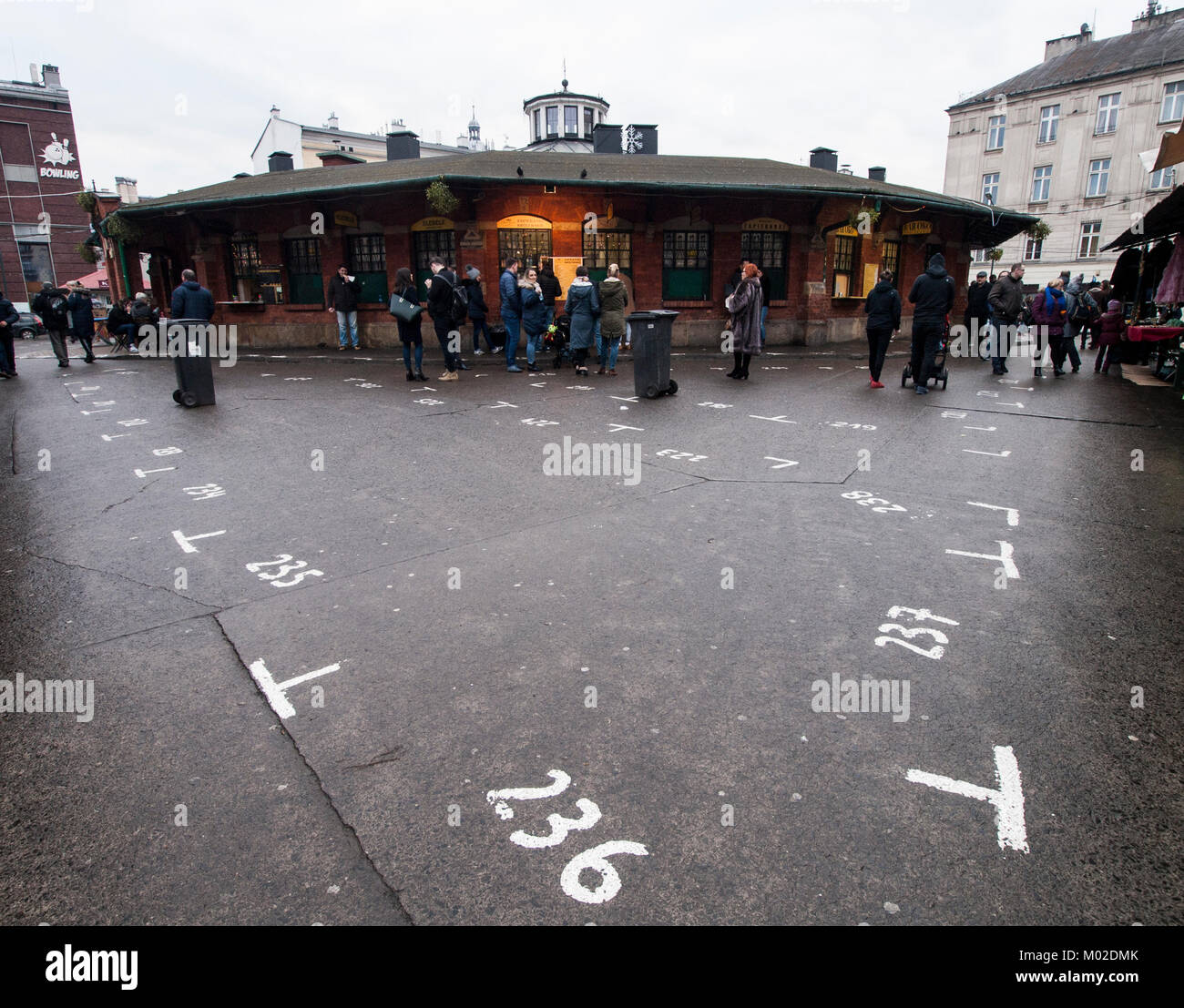 Roundhouse in Plac Nowy square in Krakow Stock Photo - Alamy