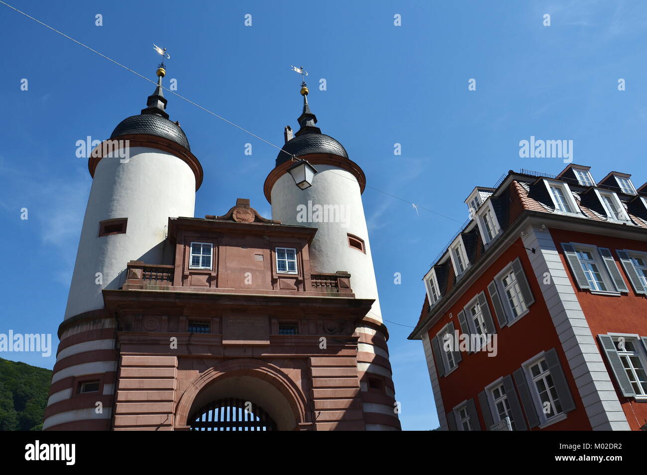 Heidelberg stone bridge gate hi-res stock photography and images - Alamy