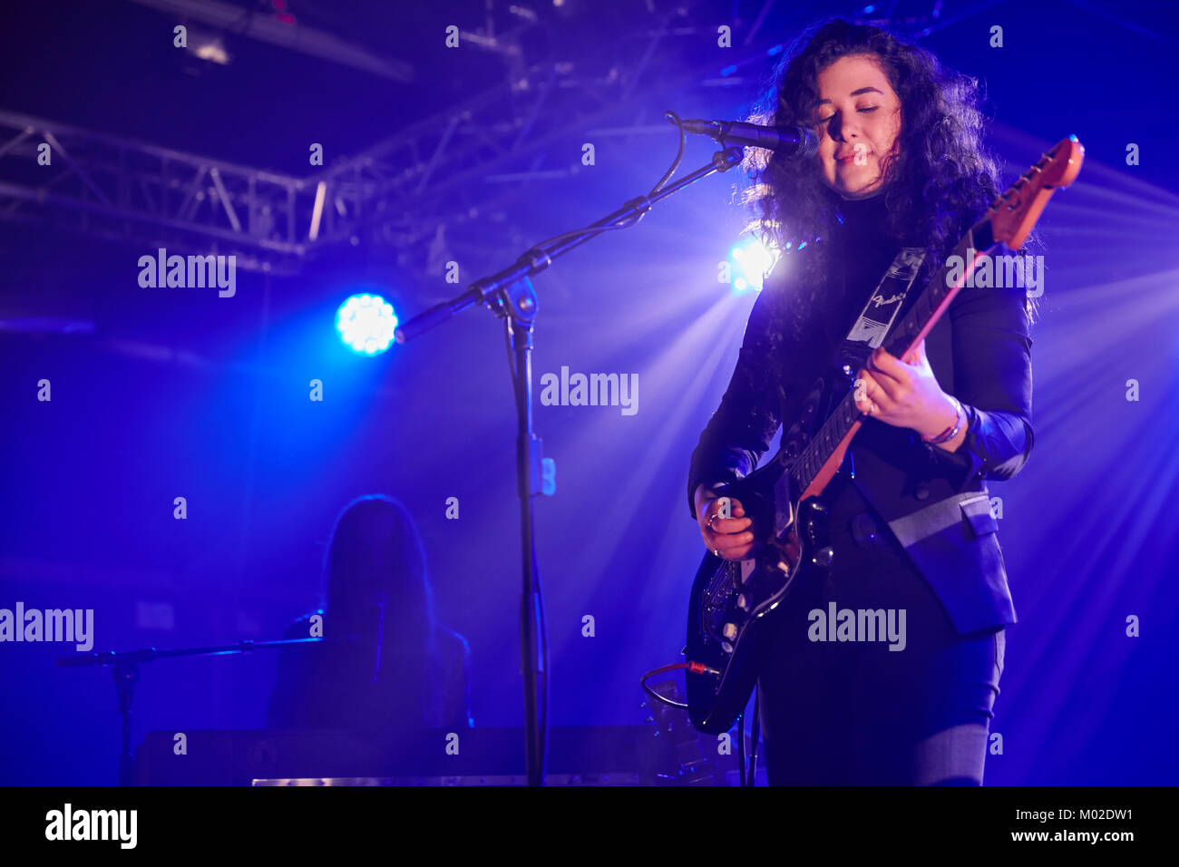 The American singer, songwriter and musician Sara Hartman performs a ...