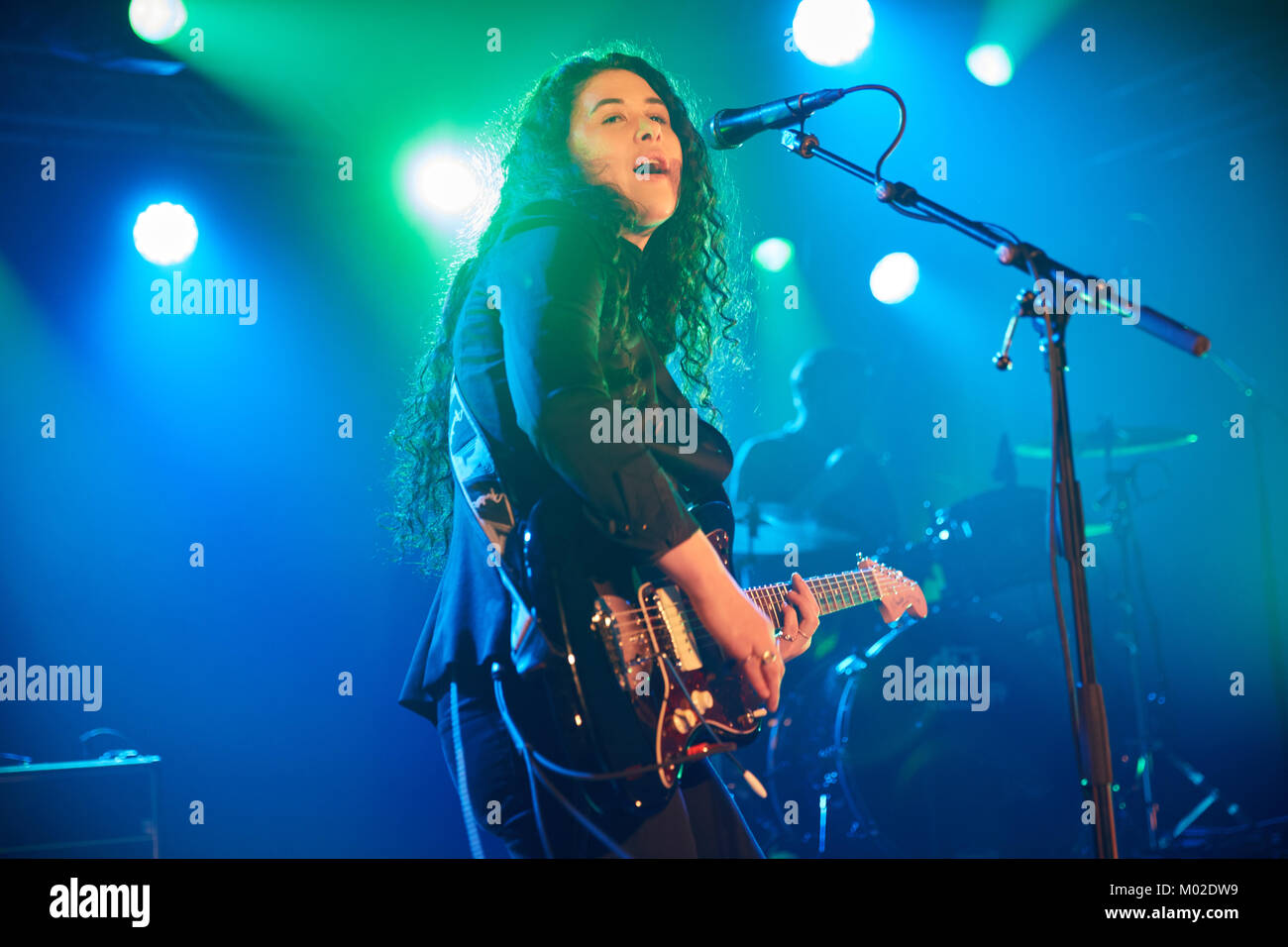 The American singer, songwriter and musician Sara Hartman performs a ...