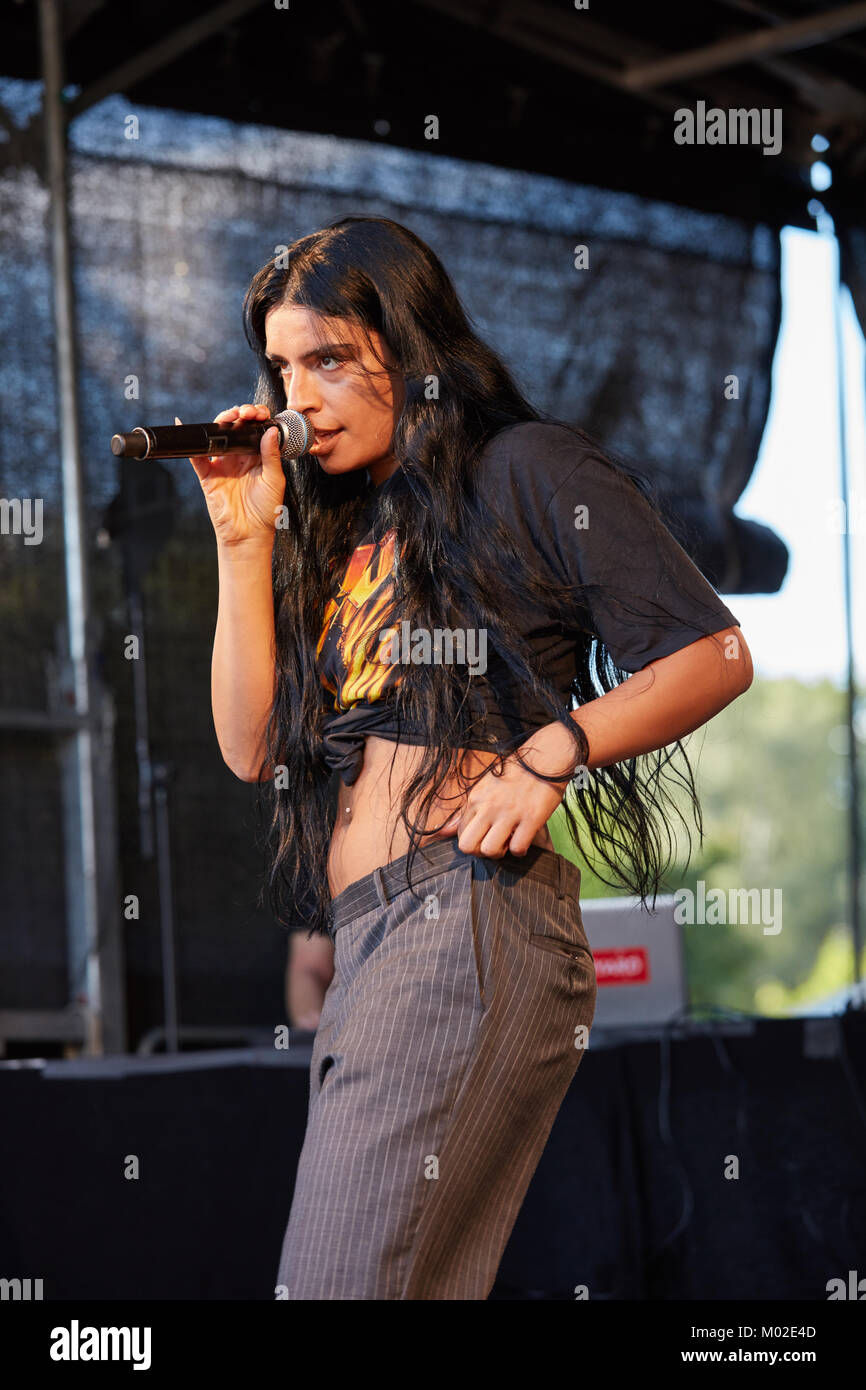 The Dutch-Iranian singer Sevdaliza performs a live concert at the ...