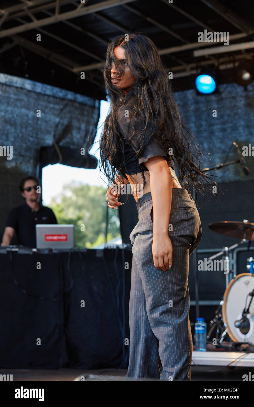 The Dutch-Iranian singer Sevdaliza performs a live concert at the ...