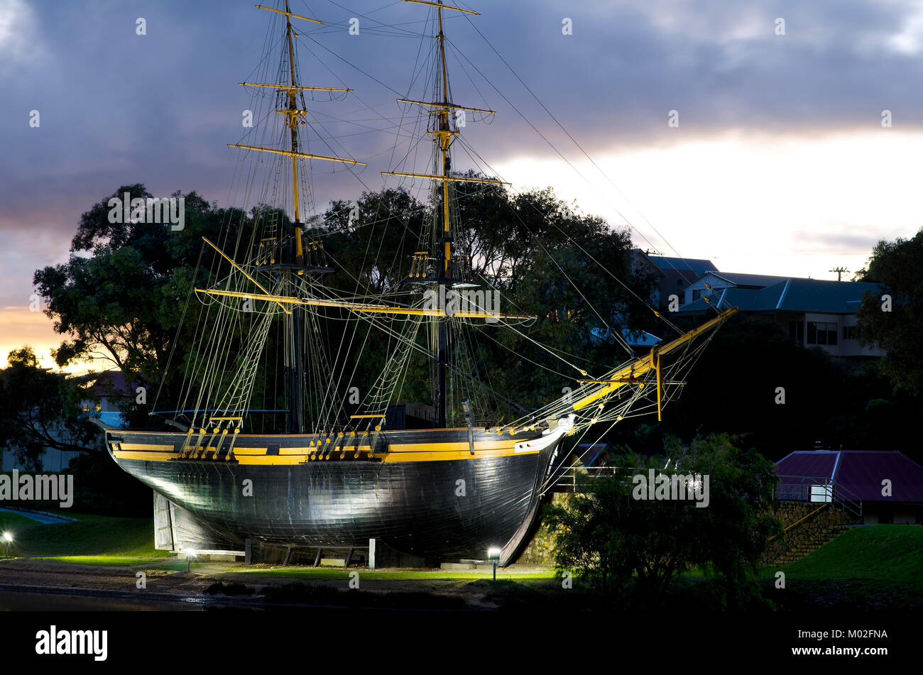 The Brig Amity is a replica of the original vessel which brought the ...