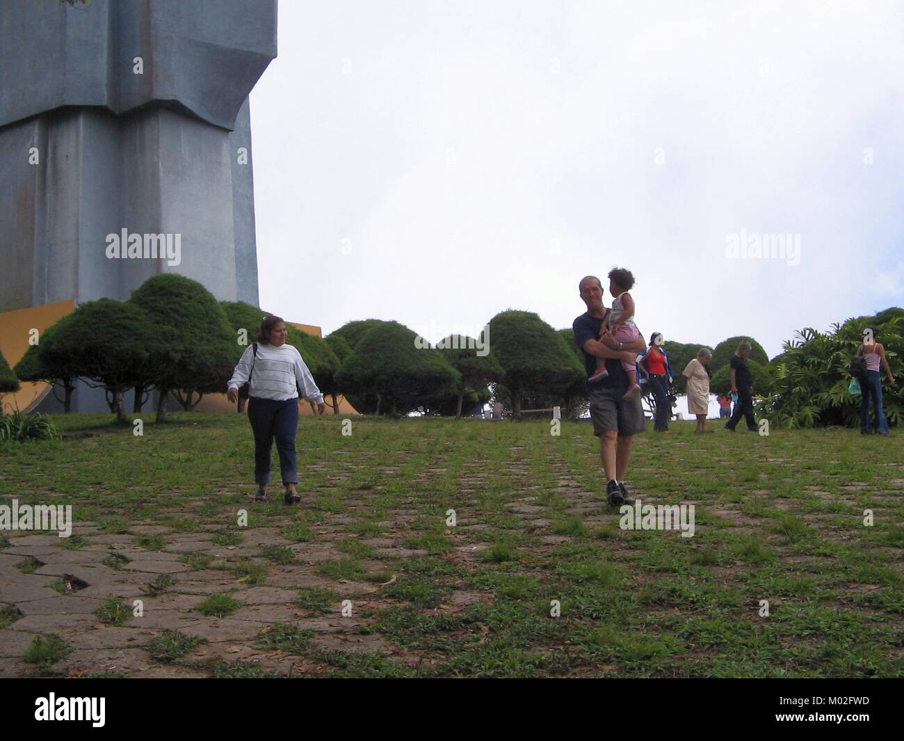 people in the monument to peace, Venezuela Stock Photo - Alamy