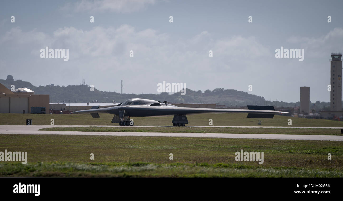 A B-2 Spirit, assigned to the 509th Bomb Wing, Whiteman Air Force Base ...