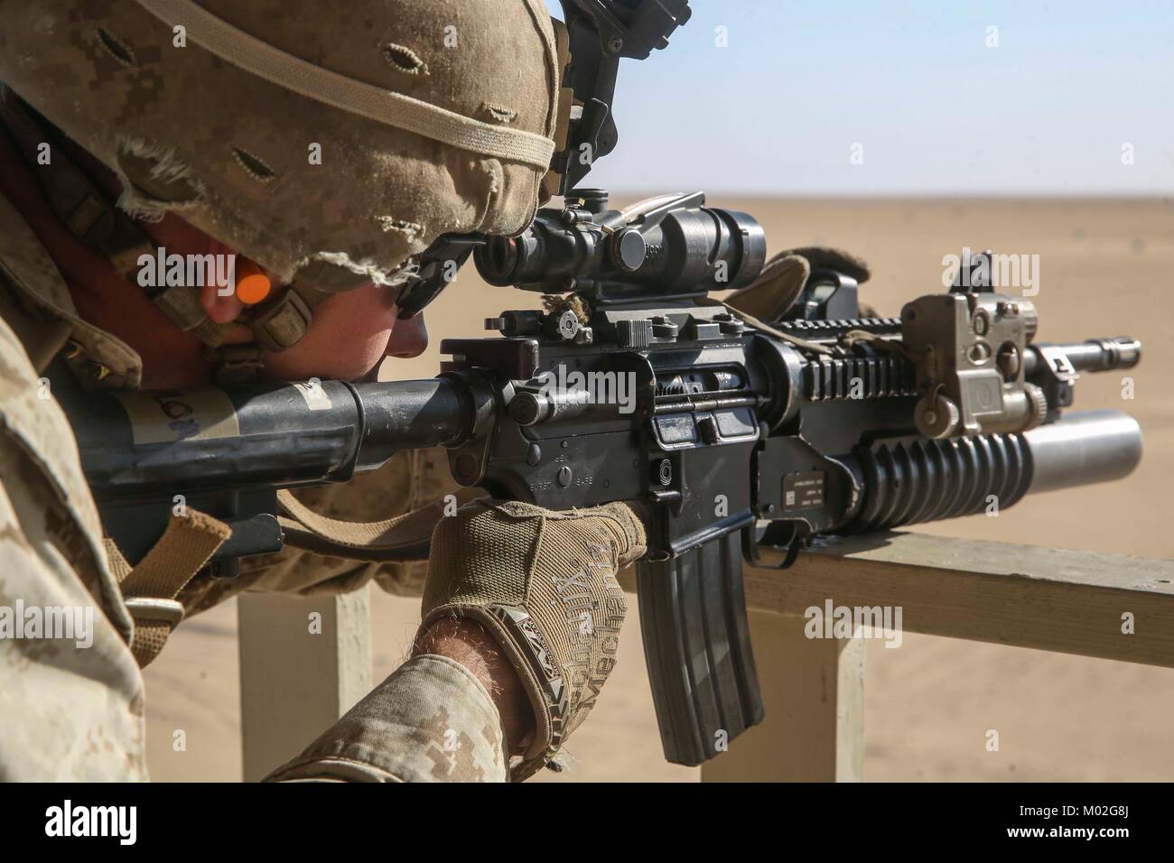 The 15th Marine Expeditionary Unit’s (MEU) Ground Combat Element, fires ...