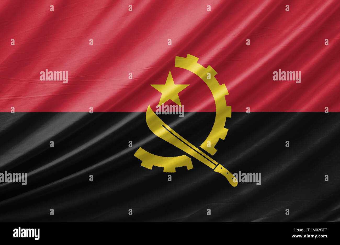 Flag of Angola Stock Photo - Alamy