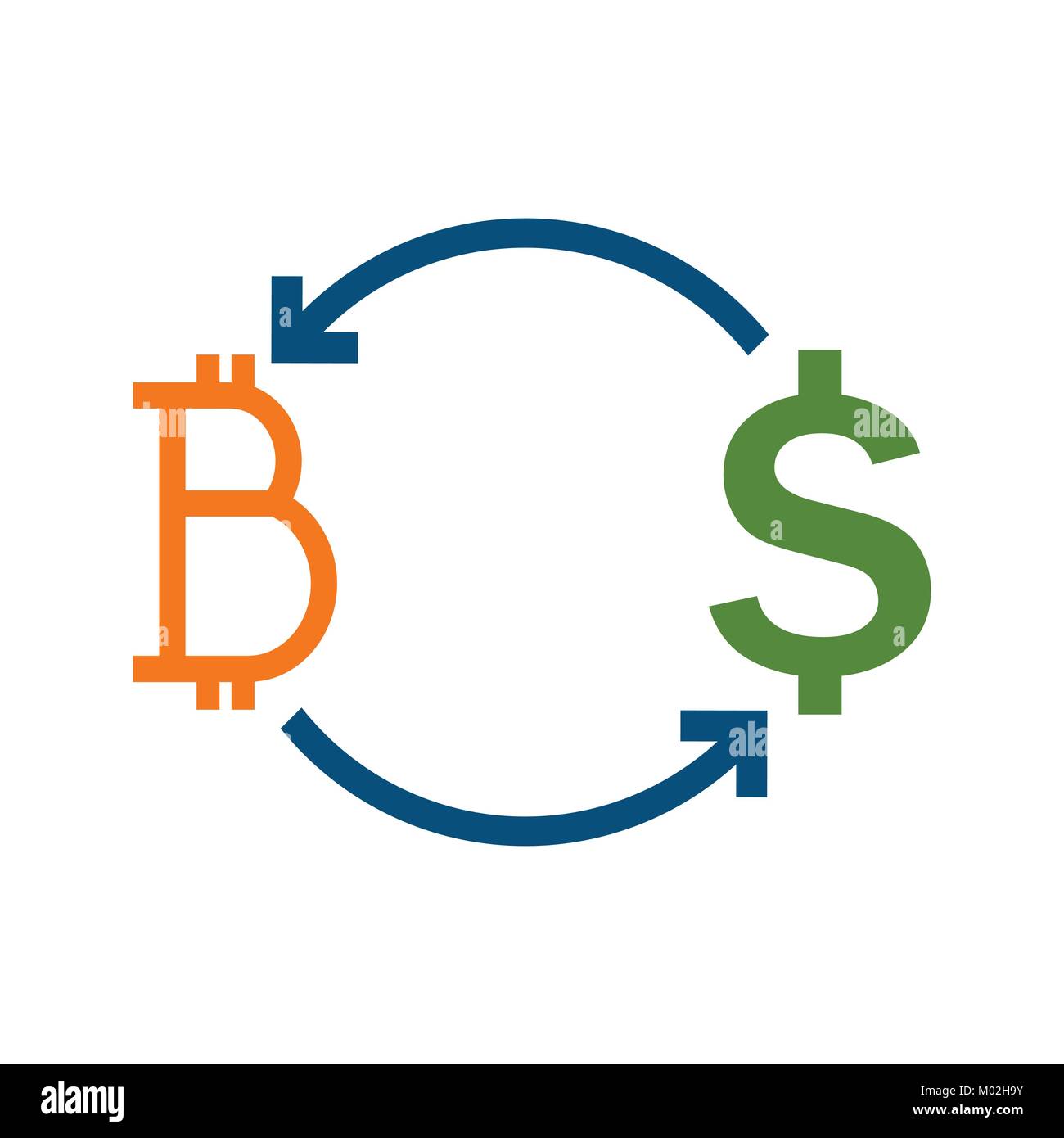 Bitcoin Fund Transfer Exchange Vector Illustration Graphic Design Stock ...