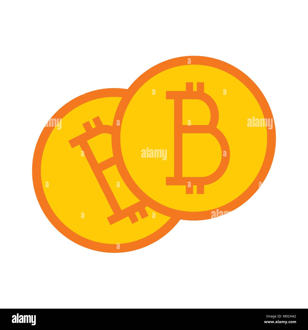 Bitcoin Simple Symbol Vector Illustration Graphic Design Stock Vector ...