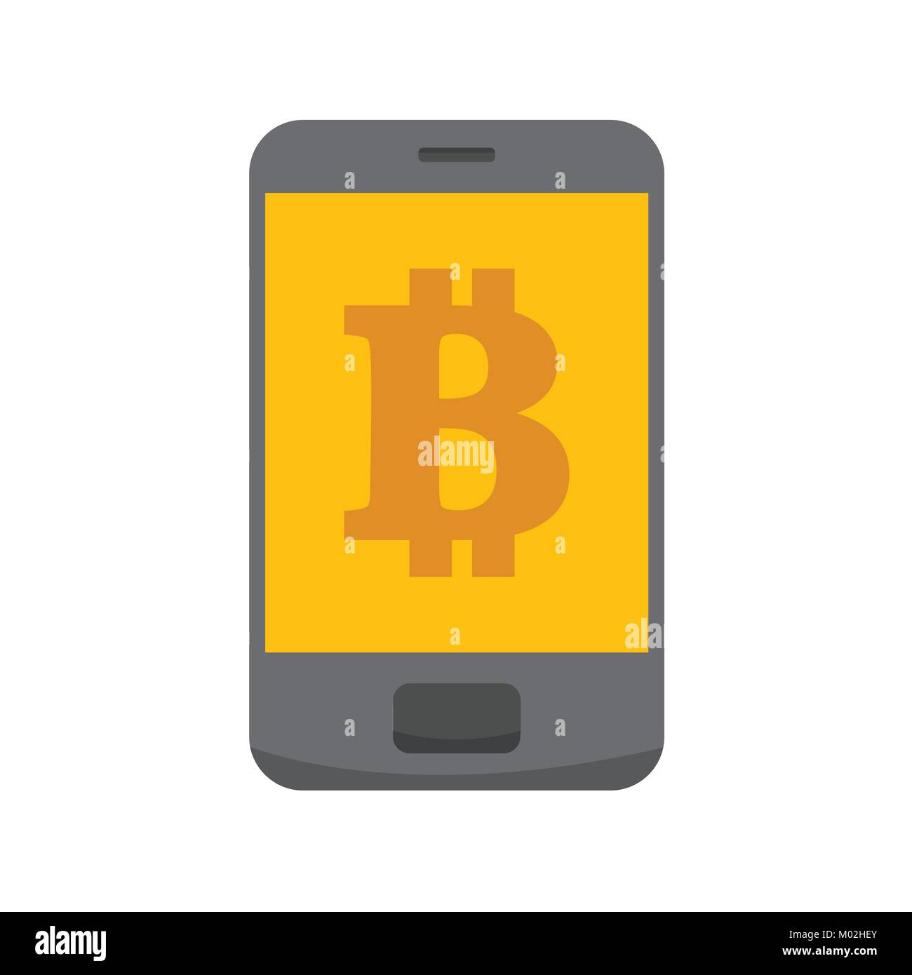 Bitcoin Mobile App Vector Illustration Graphic Stock Vector Image & Art ...