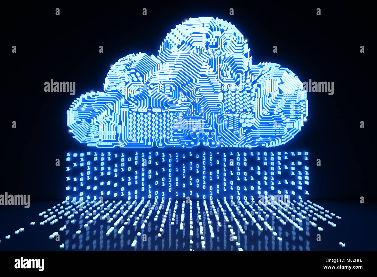 3d rendering circuit cloud for cloud computing technology Stock Photo ...