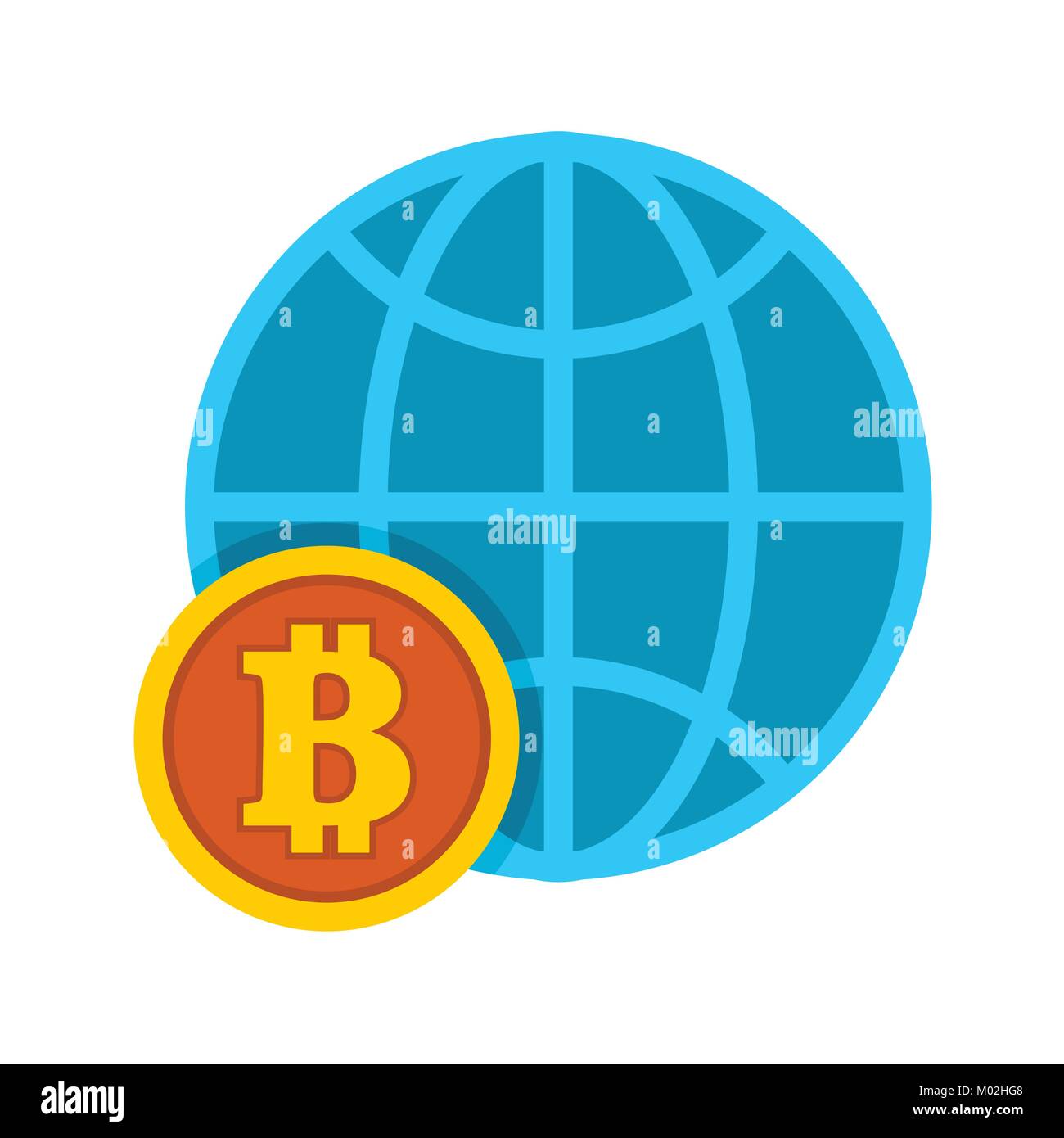 Bitcoin Worldwide Global Trend Vector Illustration Graphic Stock Vector ...