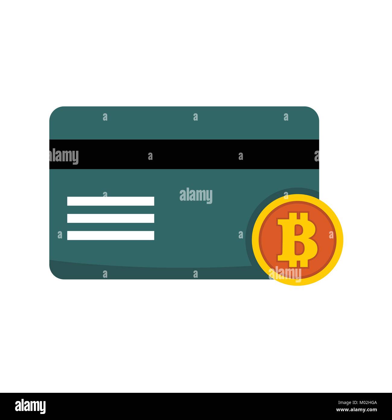 Bitcoin Transaction Card Vector Illustration Graphic Stock Vector Image ...
