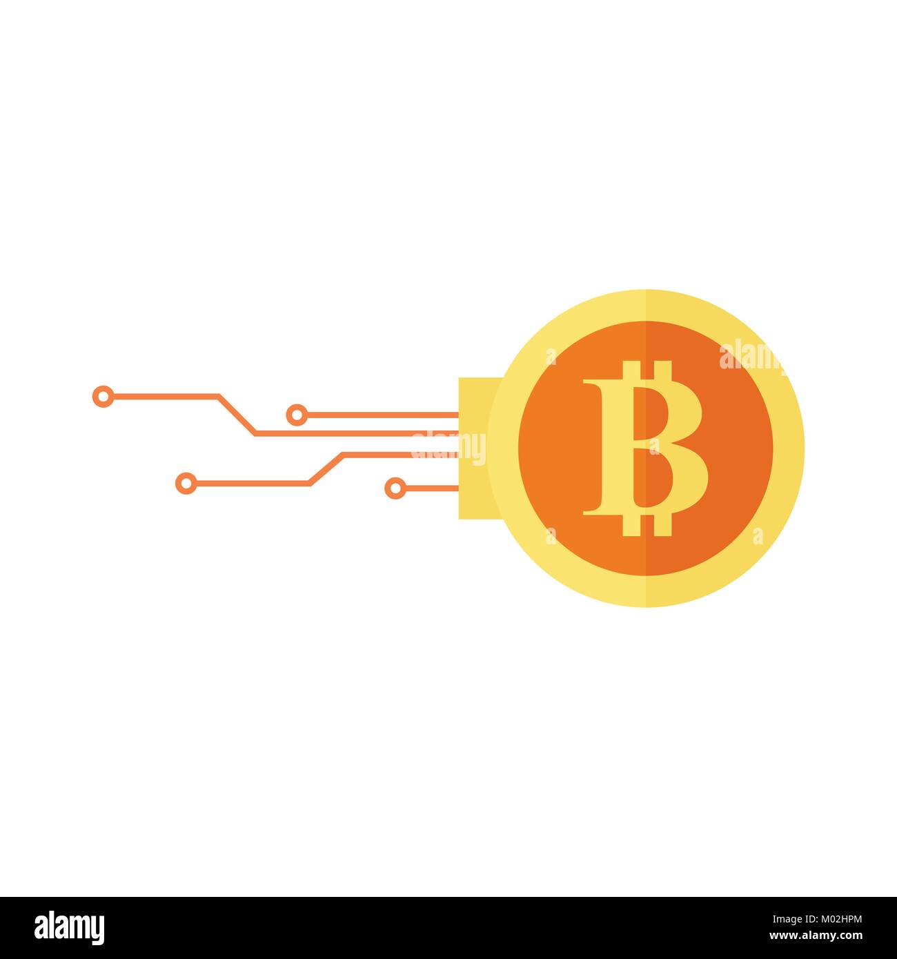 Bitcoin Digital Encryption Vector Illustration Graphic Stock Vector ...