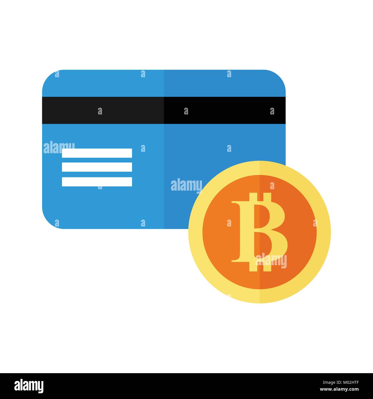 Card Transaction Bitcoin Vector Illustration Graphic Stock Vector Image ...