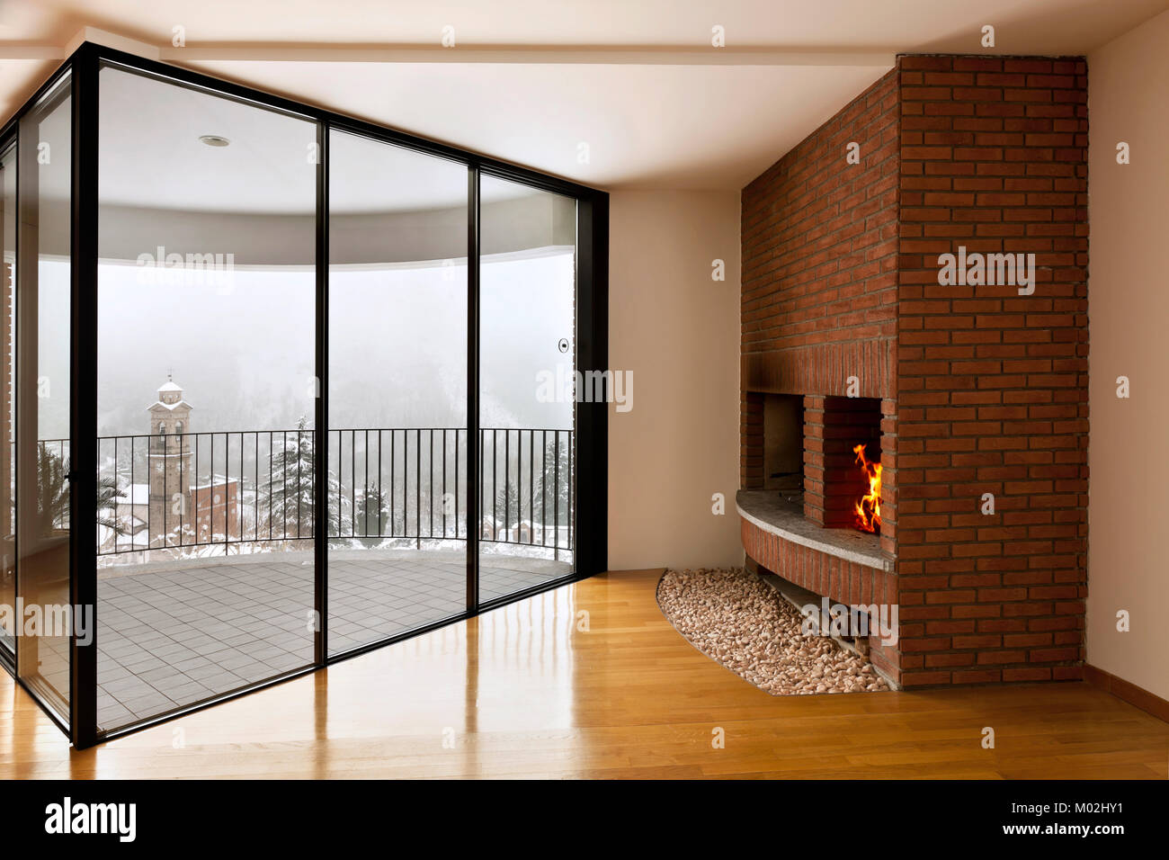 Home large open fire hi-res stock photography and images - Alamy