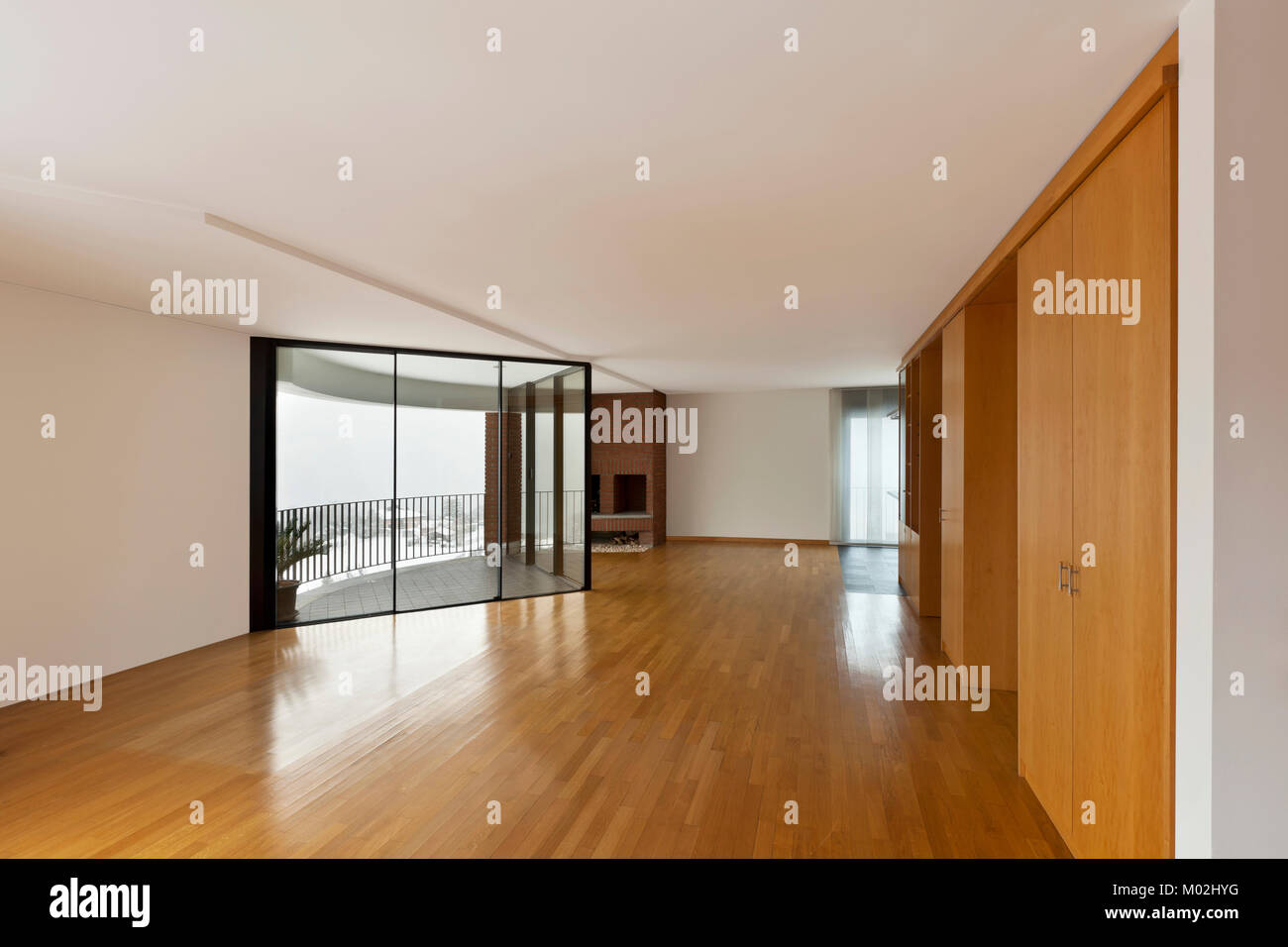 beautiful apartment, interior, big empty room Stock Photo - Alamy