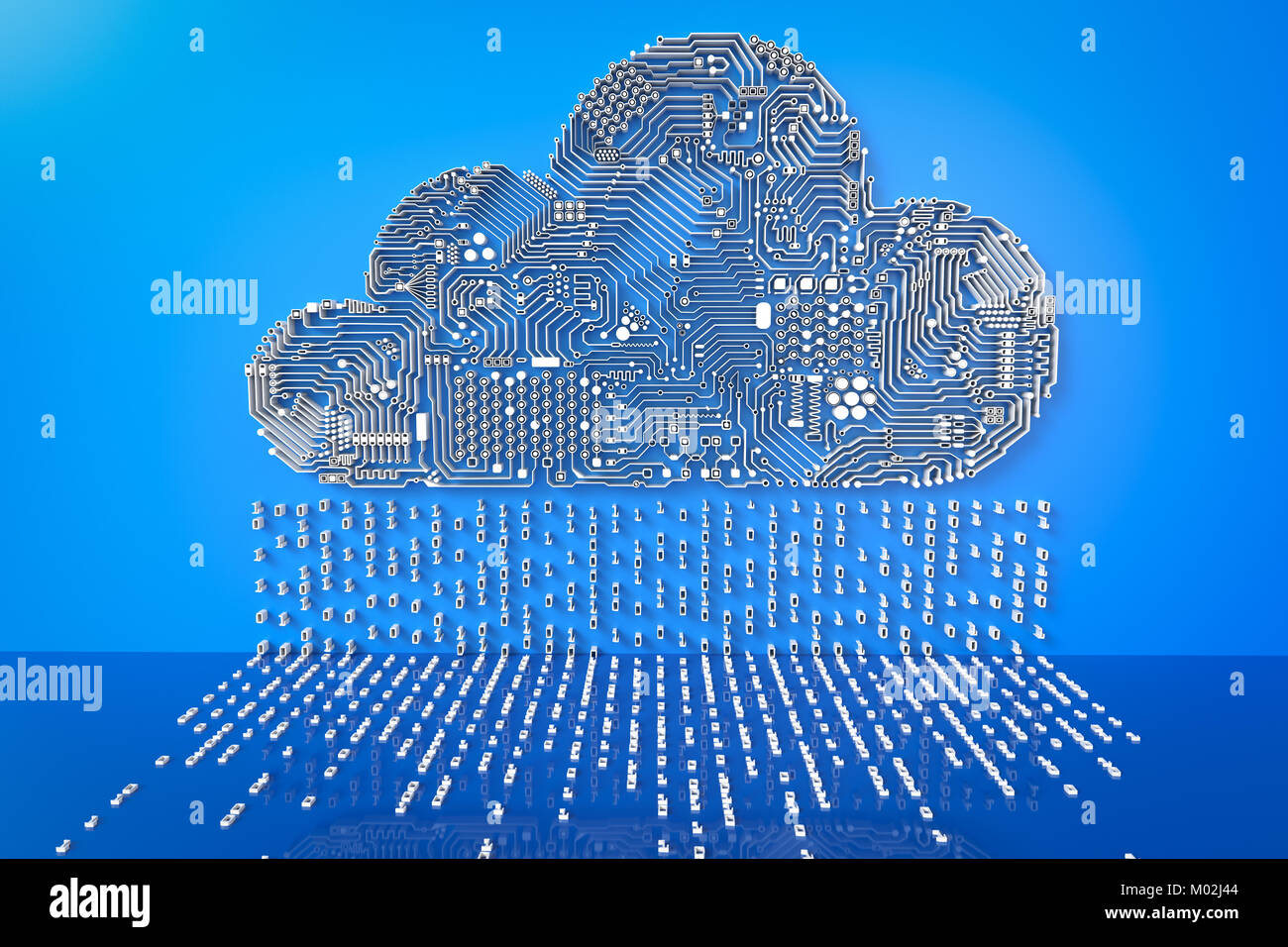 3d rendering circuit cloud for cloud computing technology Stock Photo ...