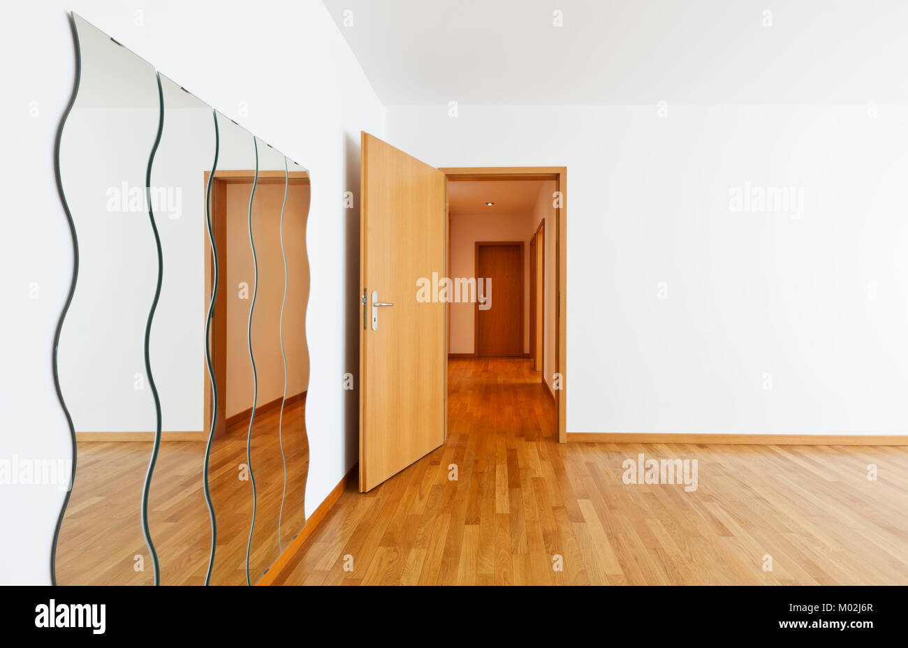 beautiful apartment, interior, mirror in empty room Stock Photo - Alamy